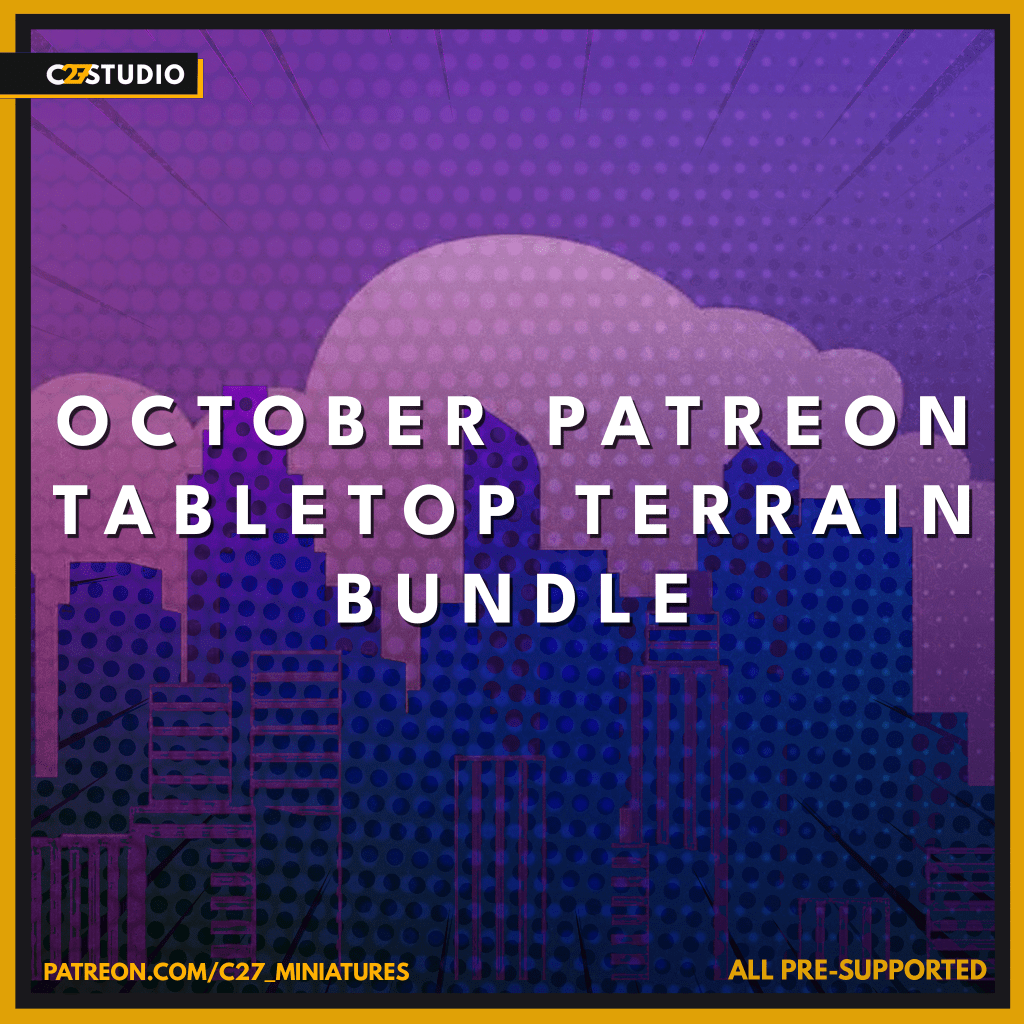 October Patreon Tabletop Terrain Bundle - C27 Studio