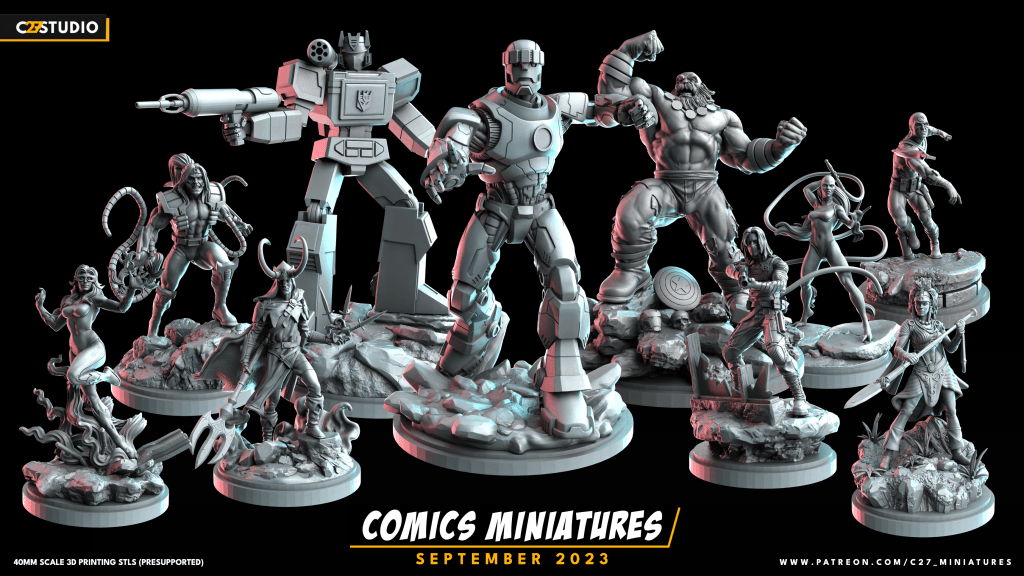Patreon Miniatures Releases – September 2023 - C27 Studio