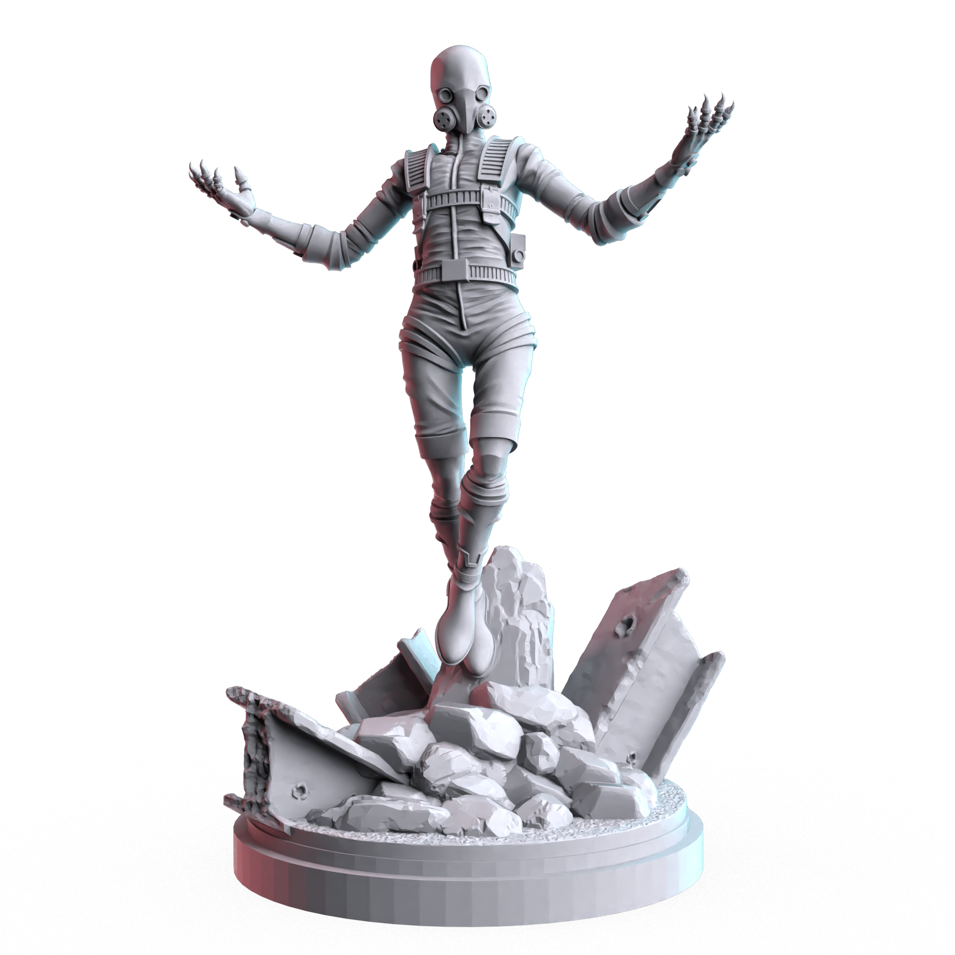 Spooky Glitch | Ghost 3D Printing Miniature STL - C27 Studio